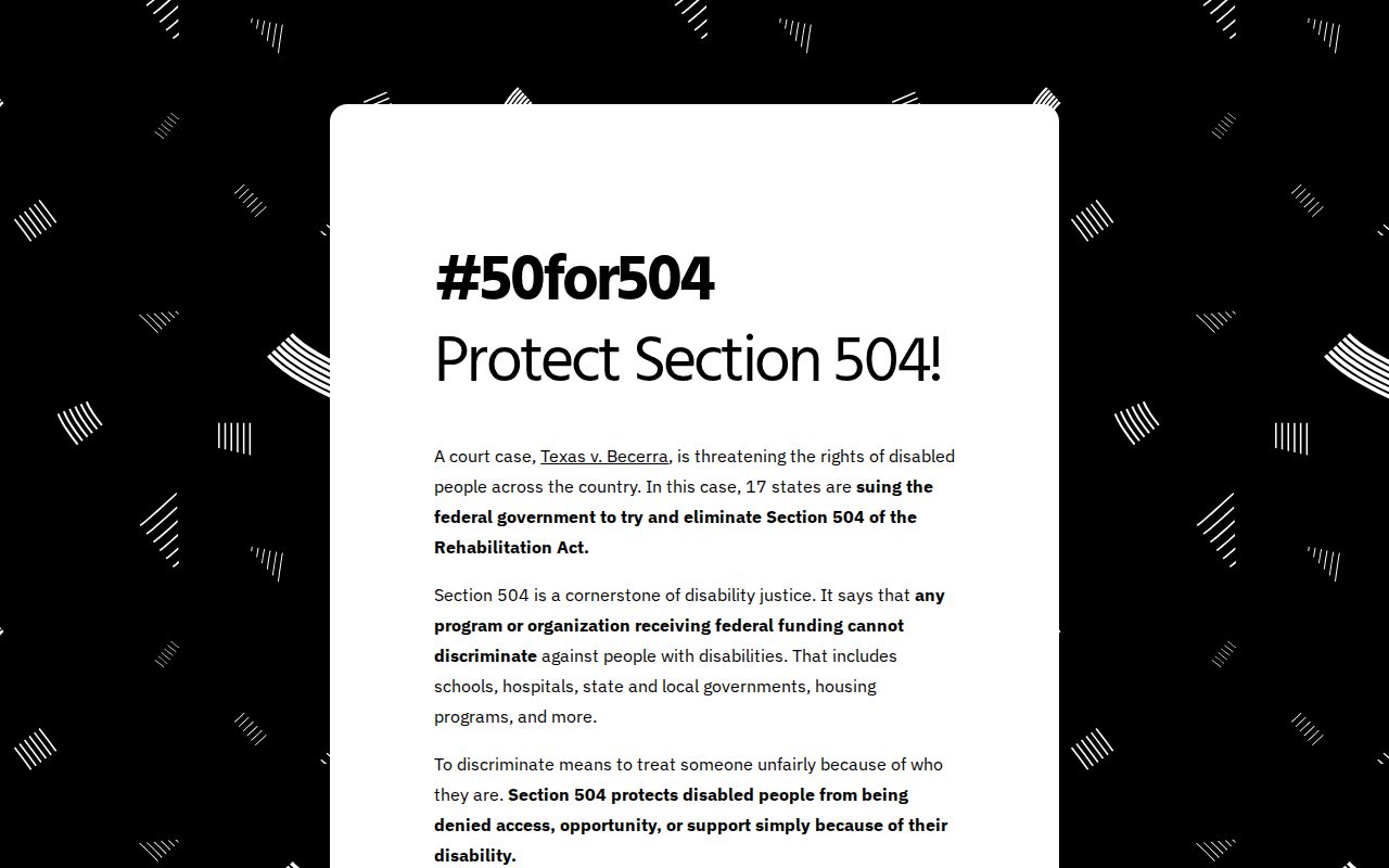 Protect Section 504